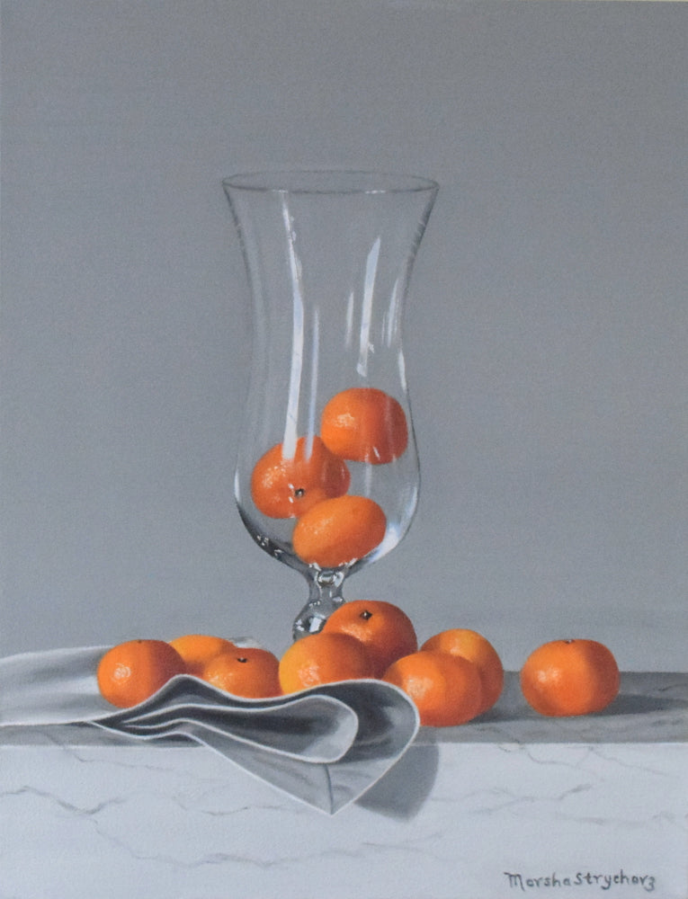 Marsha Strycharz - Clementines in Parfait Glass – AGH Art Sales + Services