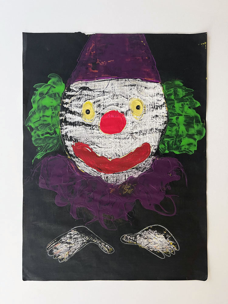 Nathan Eugene Carson - Black Carnival Clown – AGH Art Sales + Services