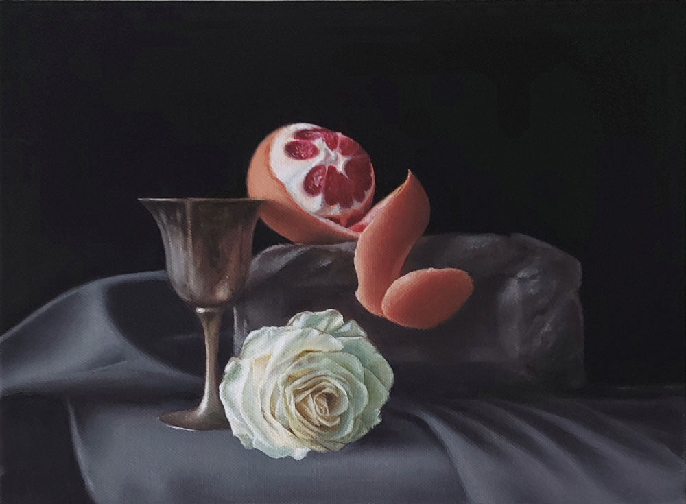 Marnie White - Grapefruit & Silver Cup – AGH Art Sales + Services